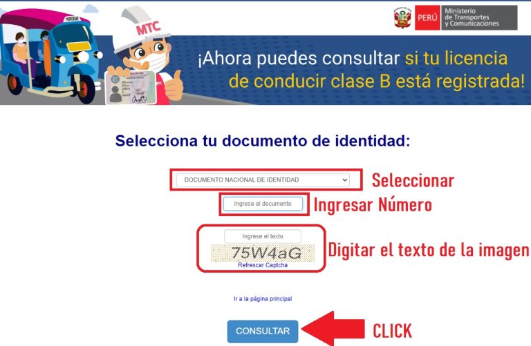 Consultar si mi licencia de moto está registrada en el MTC