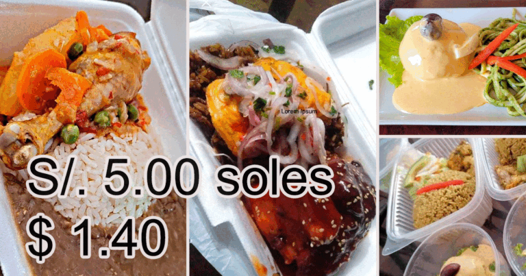 Cuánto cuesta un almuerzo en Perú