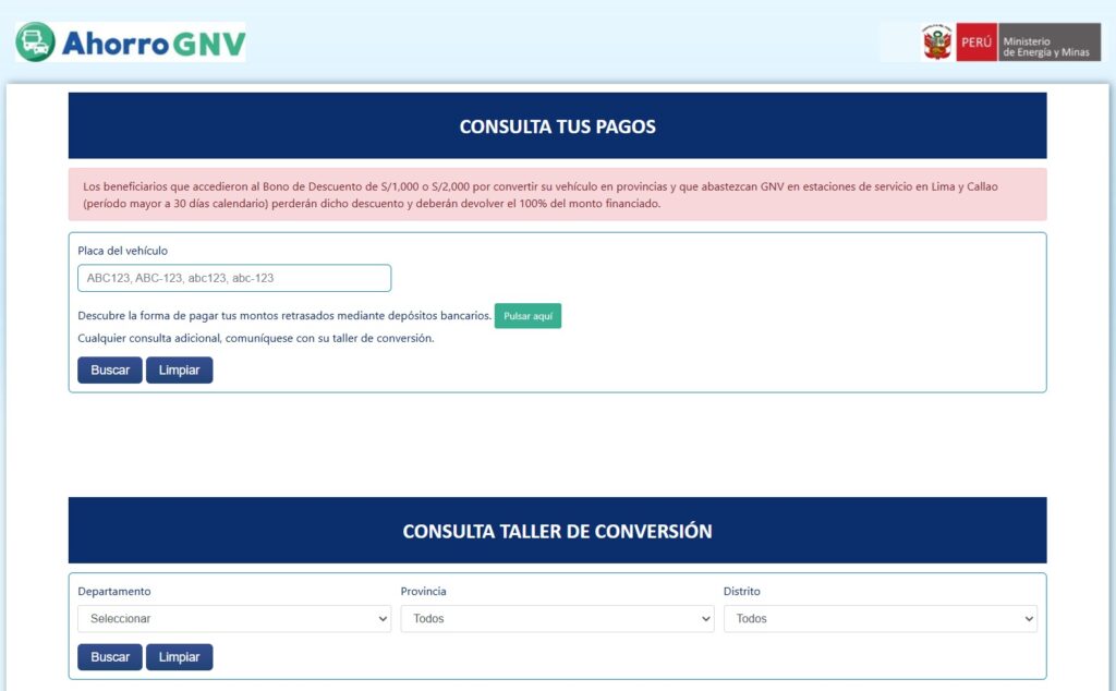Consulta tus Pagos de GNV y dónde consultar el saldo