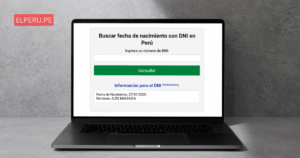 Consultar fecha de nacimiento con número de DNI